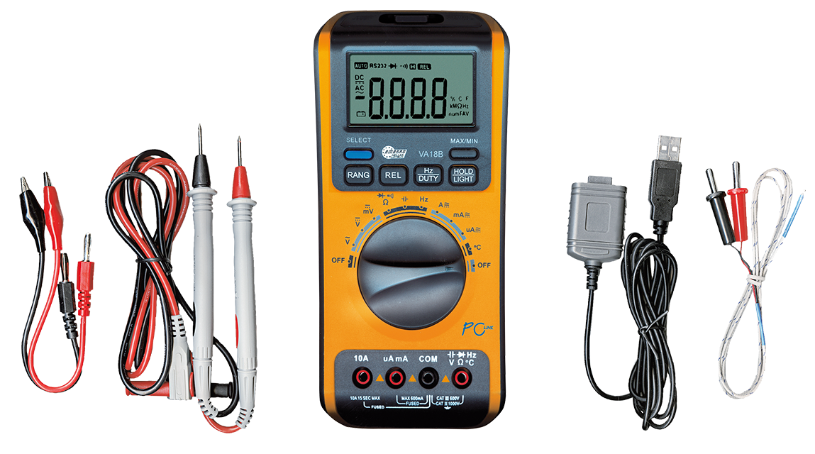 VA-18B ΠΟΛΥΜΕΤΡΟ-ΟΡΓΑΝΟ ΜΕΤΡΗΣΗΣ ΜΕ USB INTERFACE - amarad.gr