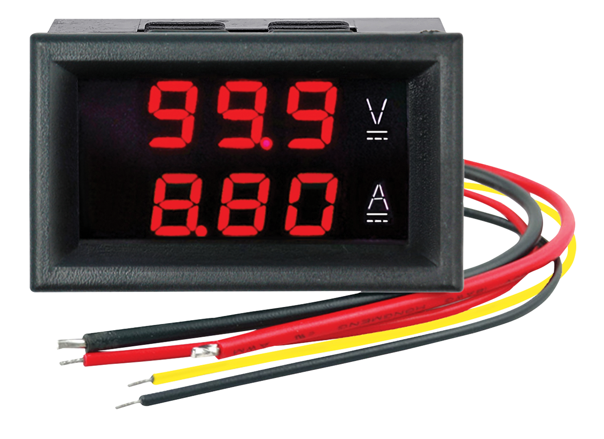 VAM-0-100V DC/0-10A DC ΨΗΦΙΑΚΟ DUAL ΒΟΛΤΟΜΕΤΡΟ 0-100V DC/ ΑΜΠΕΡΟΜΕΤΡΟ 0 ...