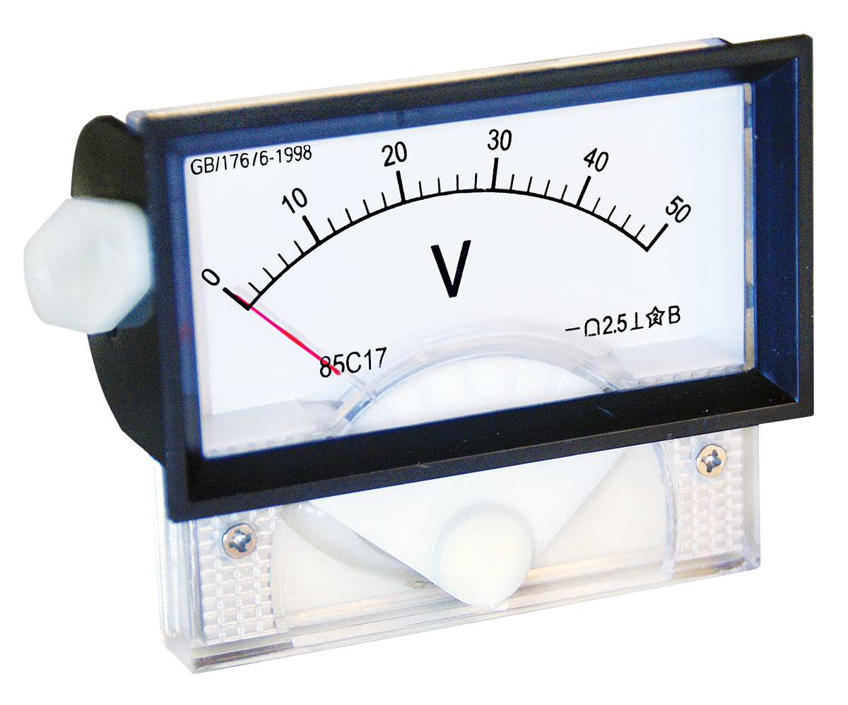 A1-50V DC ΑΝΑΛΟΓΙΚΟ ΒΟΛΤΟΜΕΤΡΟ 0-50V DC ΤΥΠΟΥ ΠΛΑΙΣΙΟ - amarad.gr