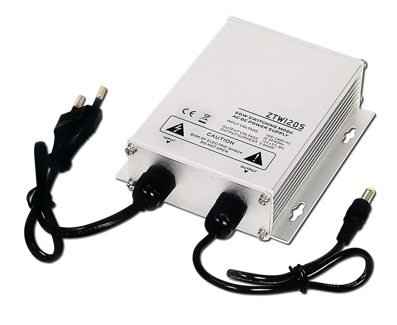 ZTW-1205 SWITCHING ΑΔΙΑΒΡΟΧΟ ΤΡΟΦΟΔΟΤΙΚΟ ΓΙΑ CCTV ΚΑΜΕΡΕΣ 12V 5Α ...