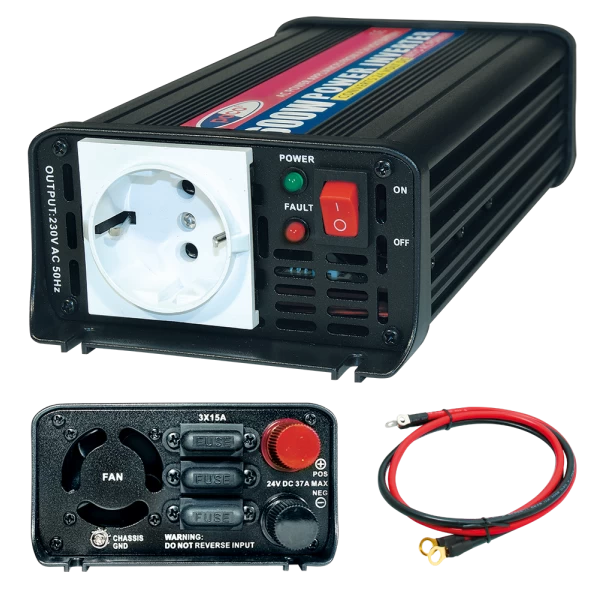 PS-600-24 Inverter 24V DC to 230V AC 600VA - amarad.gr